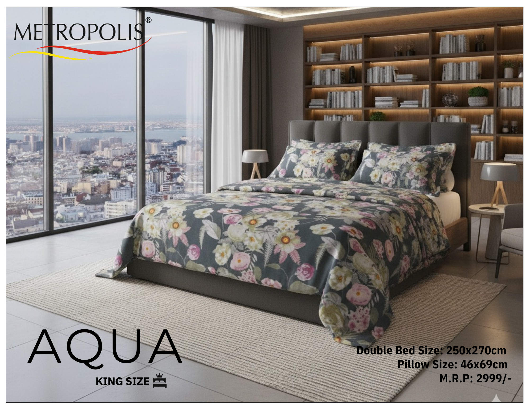 AQUA, Winter Quilt Razai (New)