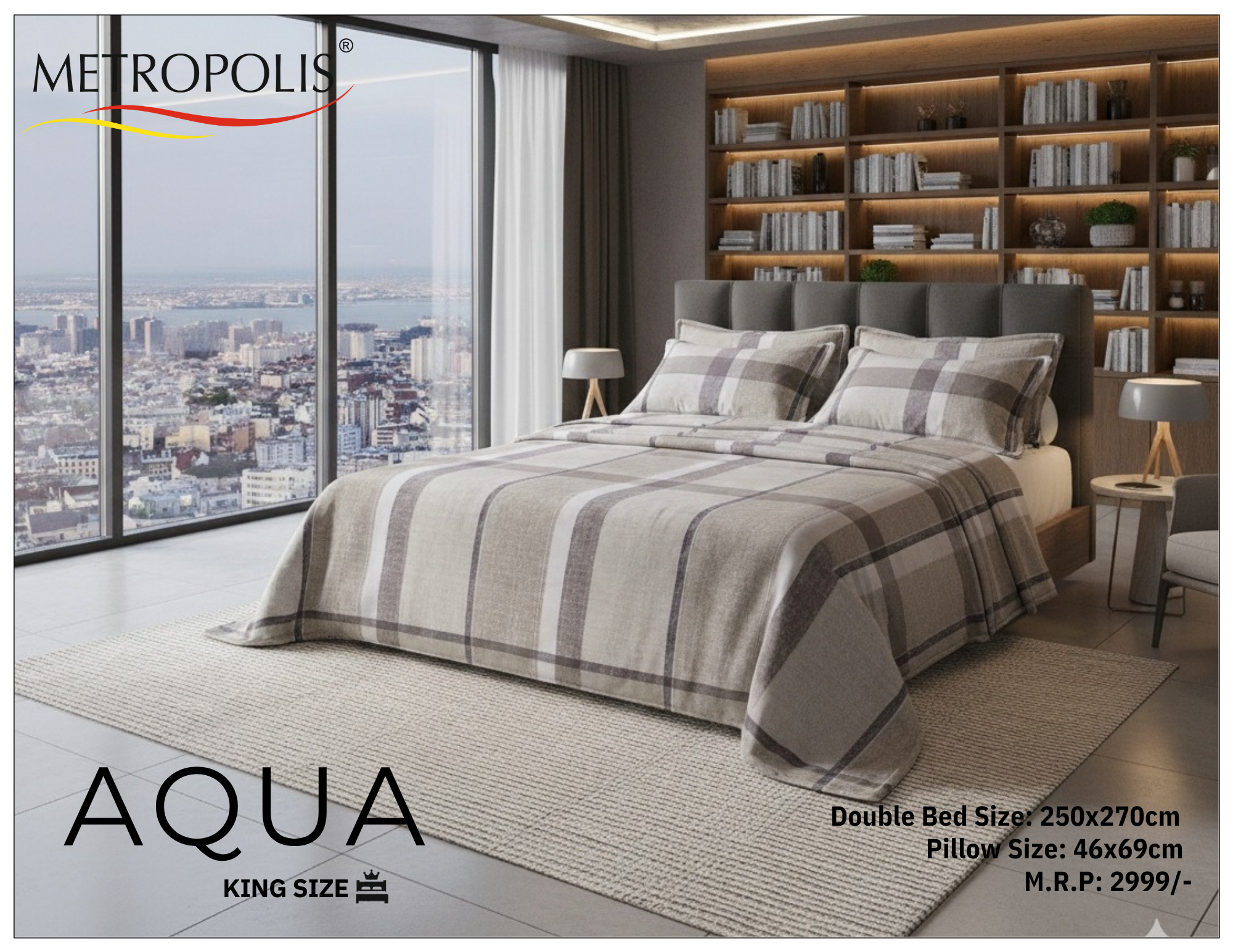 AQUA, Winter Quilt Razai (New)